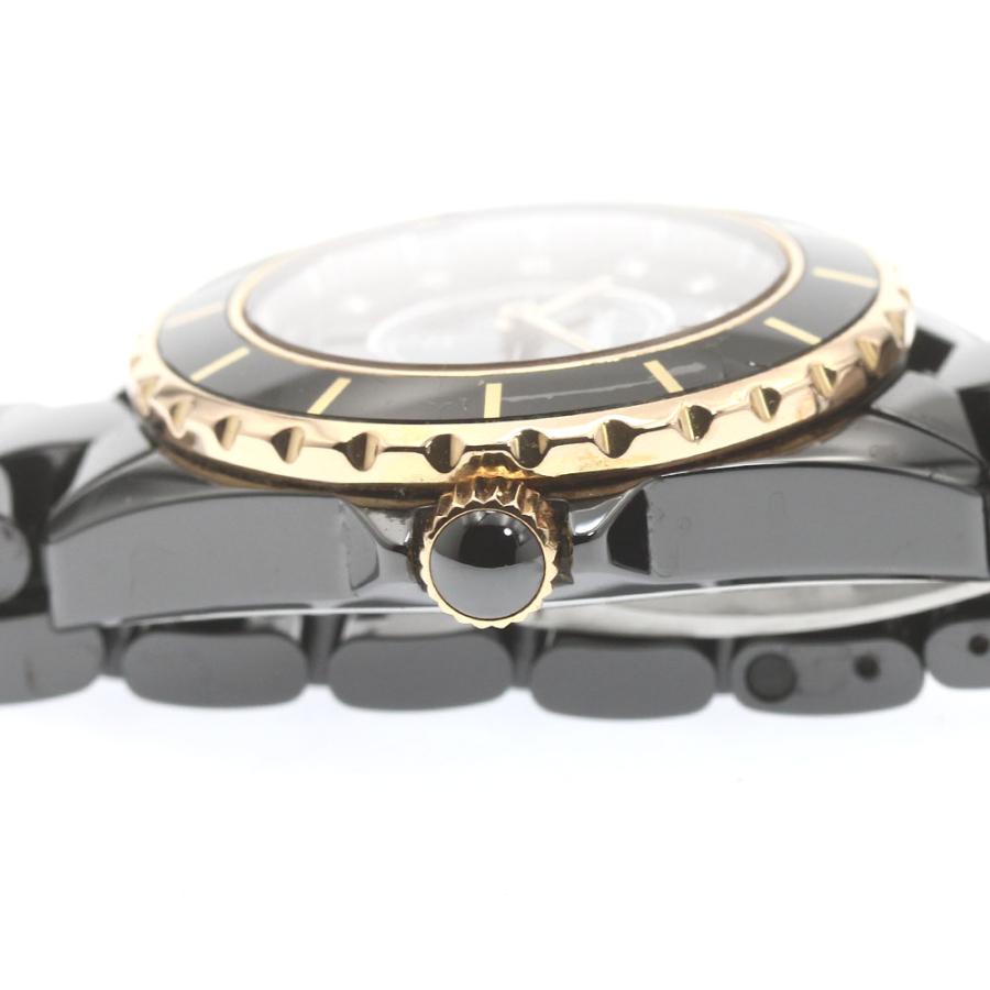 CHANEL（シャネル） CHANEL H2543 J12 33MM 黒セラミック 11Pダイヤモンド YGベゼル クォーツ レディース ...
