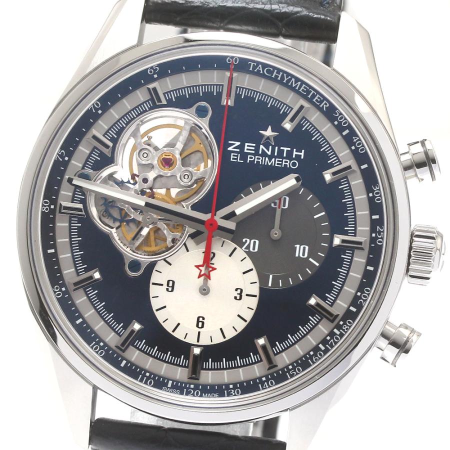 ZENITH（時計） ゼニス ZENITH 03.2040.4061 クロノマスター エルプリメロ オープン 自動巻き メンズ 良品 箱・保証書付き メーカーOH済_877053 ...