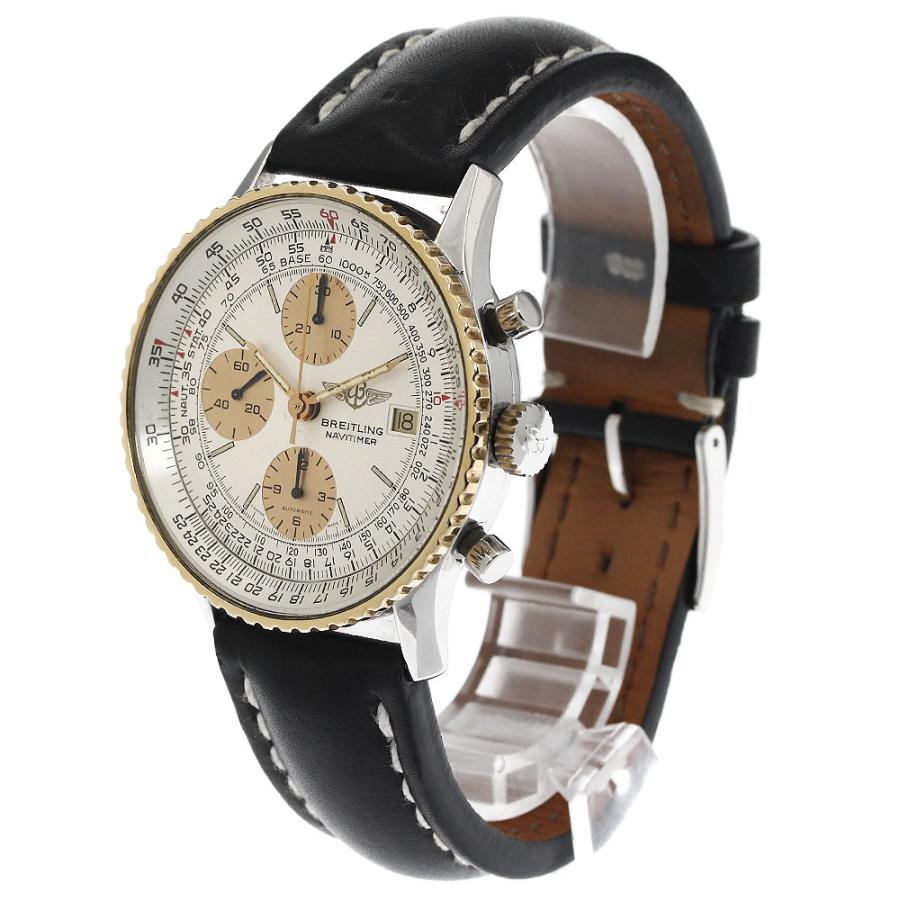 ブライトリング BREITLING 81610 オールドナビタイマー クロノグラフ 自動巻き メンズ 保証書付き_877069 ...