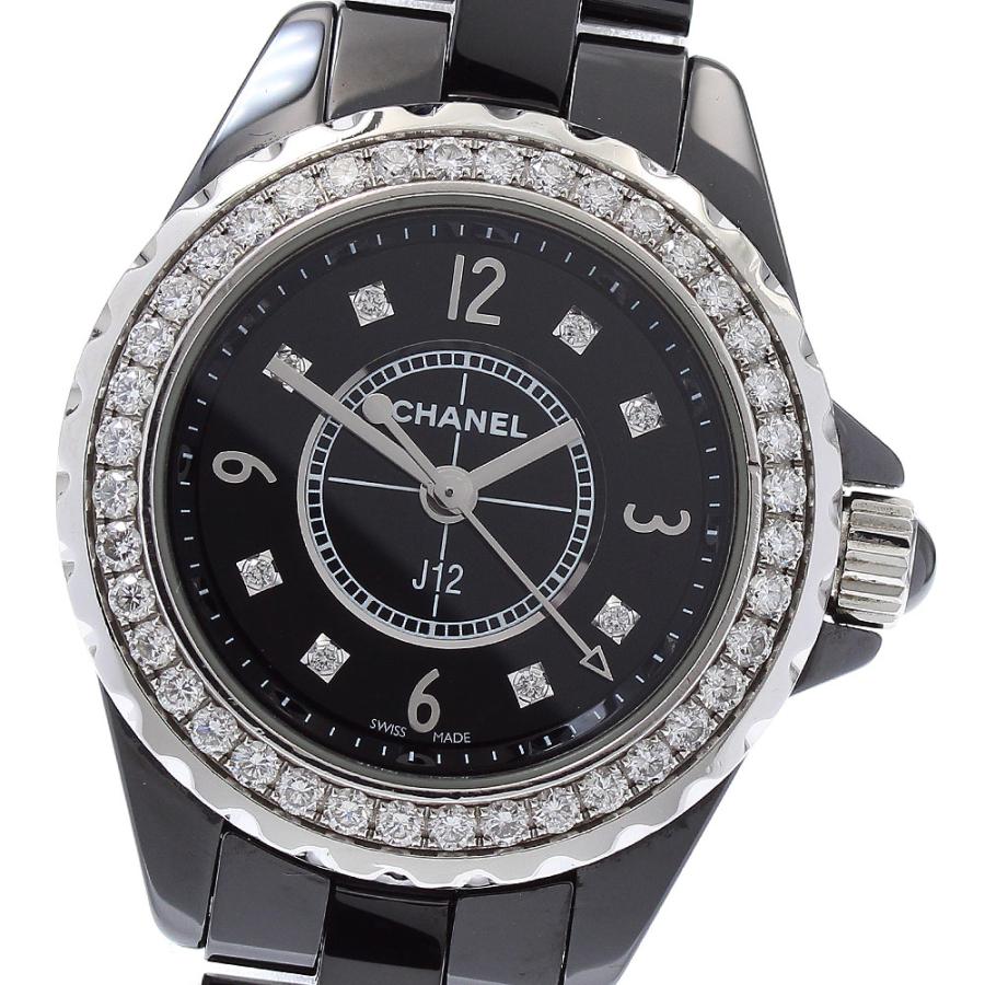 CHANEL シャネル H2571 J12 ダイヤベゼル 8P クォーツ レディース 良品 _877882 : CLOSER Yahoo!ショップ - 通販 - Yahoo!ショッピング