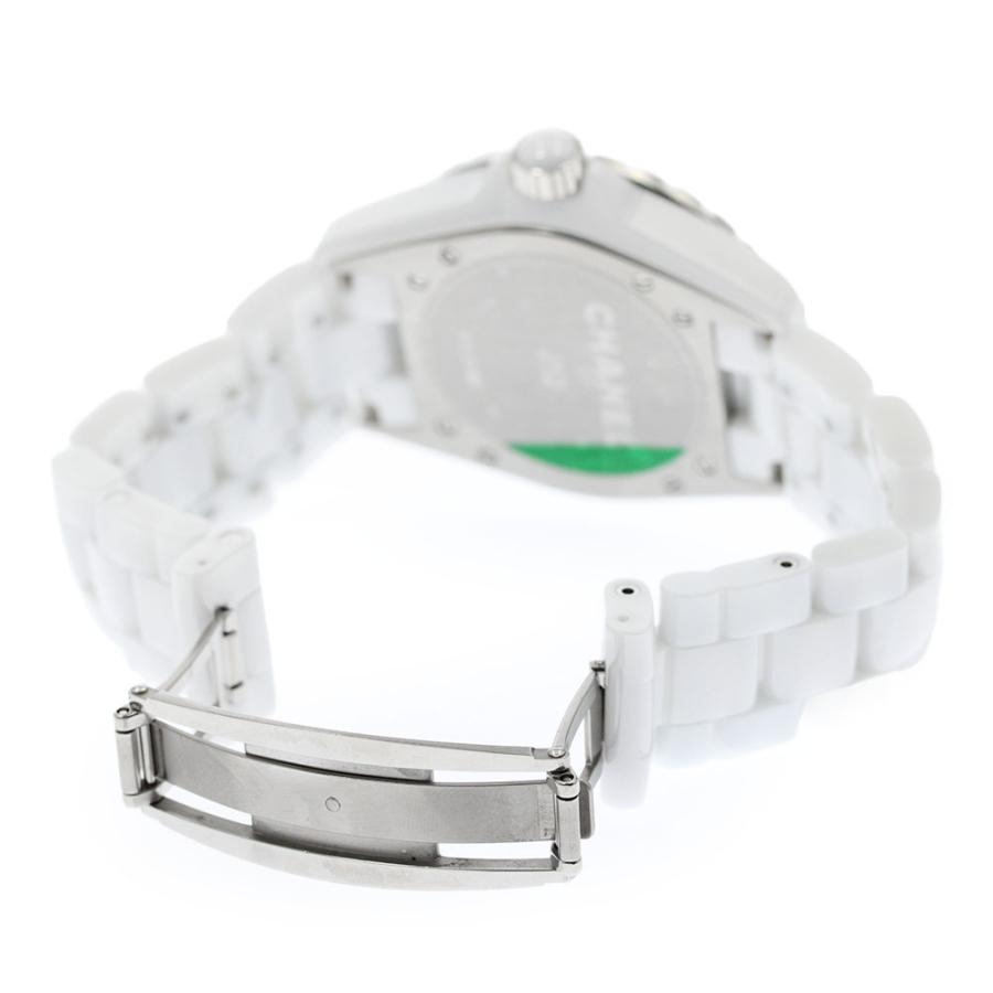 CHANEL（シャネル） CHANEL H1759 J12 38mm 白セラミック センターダイヤ 12Pダイヤ 自動巻き メンズ ...