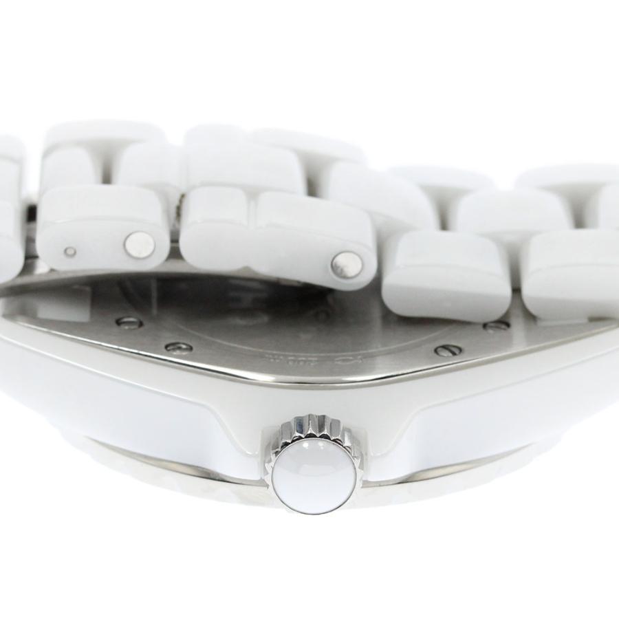 CHANEL（シャネル） CHANEL H1759 J12 38mm 白セラミック センターダイヤ 12Pダイヤ 自動巻き メンズ ...