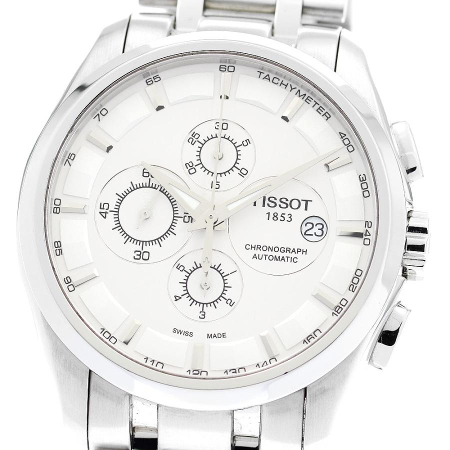 TISSOT（ティソ） TISSOT T035627 クチュリエ クロノグラフ デイト 自動巻き メンズ 箱付き_878616 ...