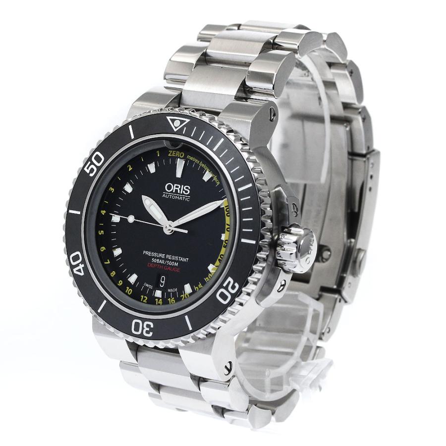 ORIS オリス 01 733 7675 4154-Set MB アクイス デプスゲージ 46MM デイト 自動巻き メンズ 箱・保証書付き_878856 : CLOSER Yahoo ...