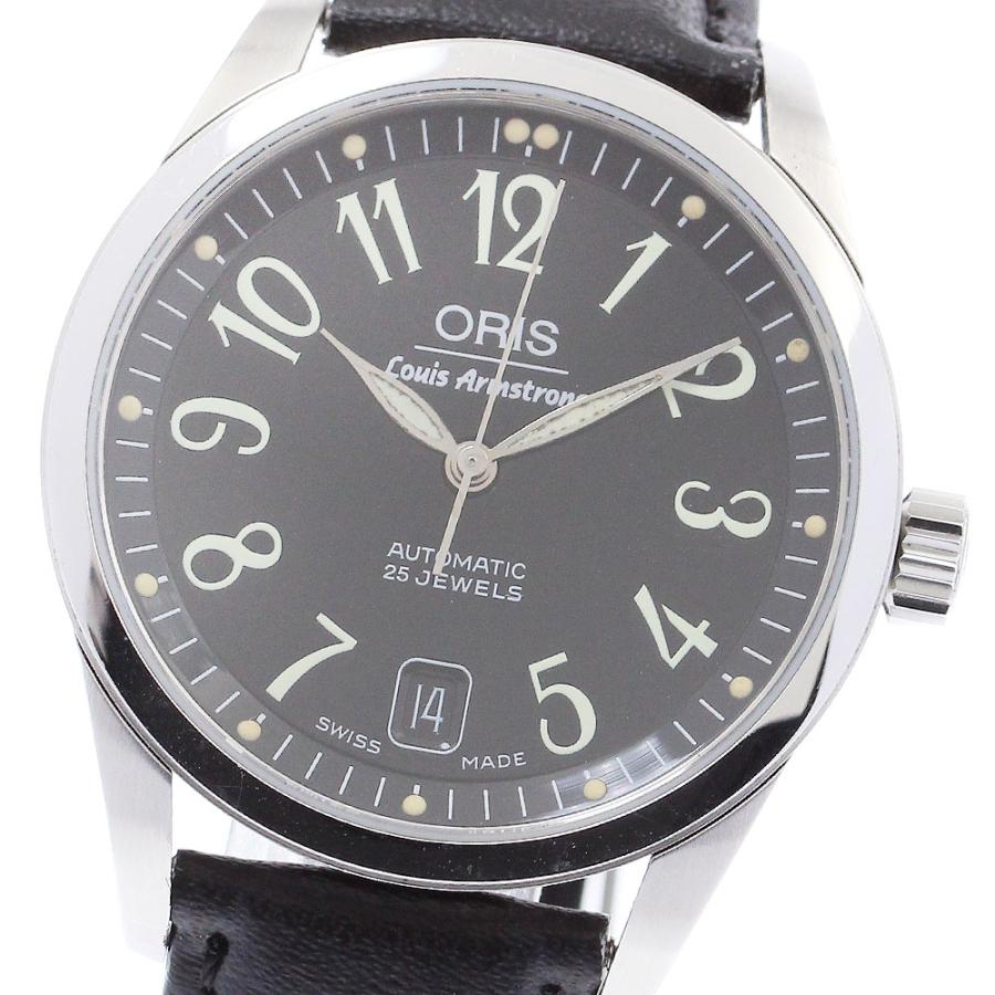 ORIS オリス 7505 ルイ アームストロング デイト 自動巻き メンズ _879178 : CLOSER Yahoo!ショップ - 通販 - Yahoo!ショッピング