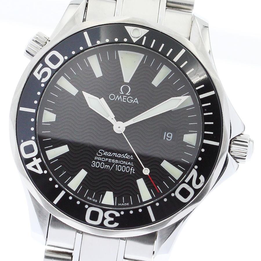 OMEGA オメガ 2264.50 シーマスター300 デイト クォーツ メンズ _879780 : CLOSER Yahoo!ショップ - 通販 - Yahoo!ショッピング