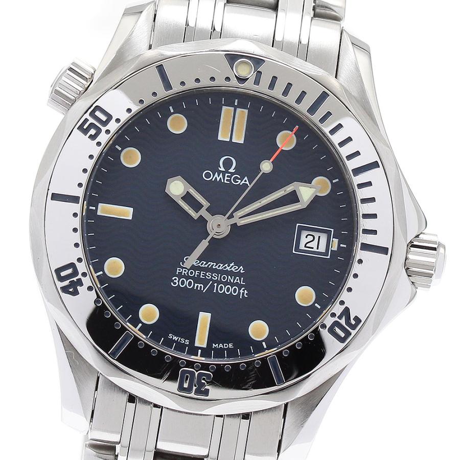 OMEGA オメガ 2562.80 シーマスター300 デイト クォーツ ボーイズ _879784 : CLOSER Yahoo!ショップ - 通販 - Yahoo!ショッピング