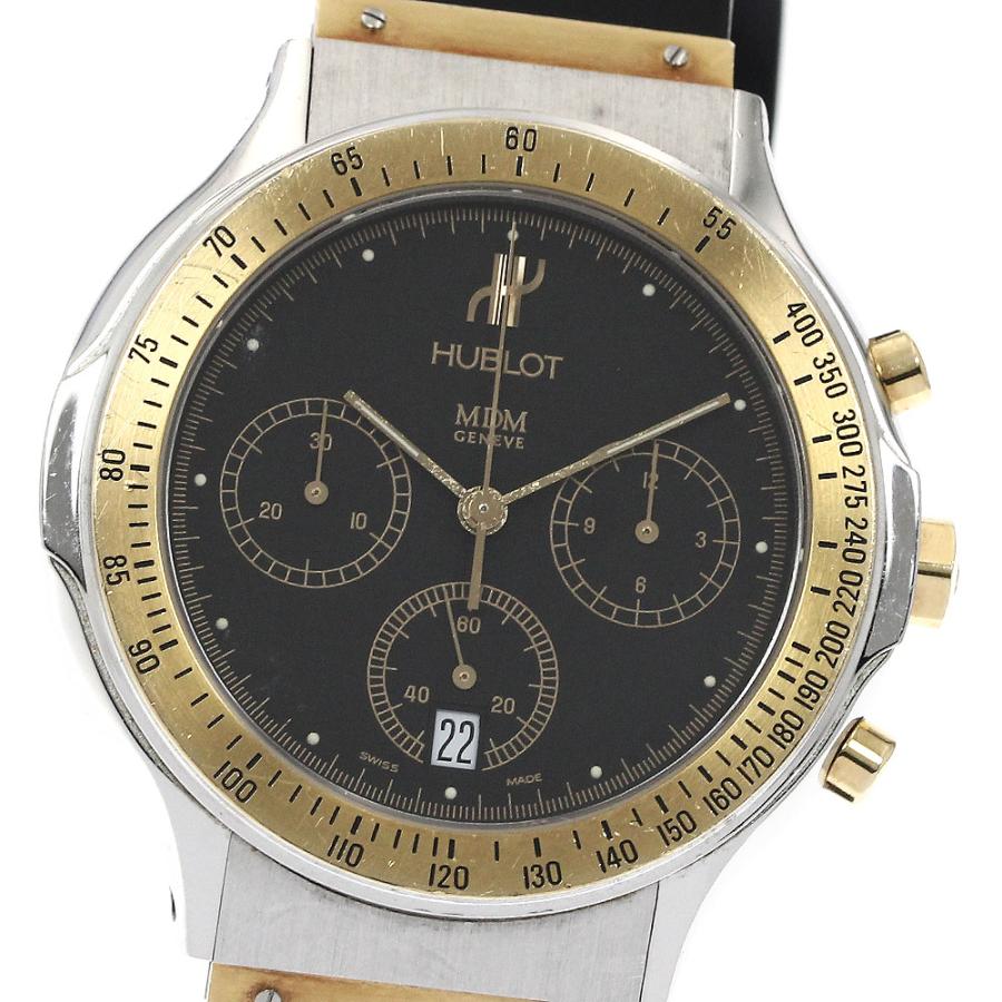 HUBLOT ウブロ 1621.2 MDM クロノグラフ YGコンビ クォーツ メンズ _879851 : CLOSER Yahoo!ショップ - 通販 - Yahoo!ショッピング