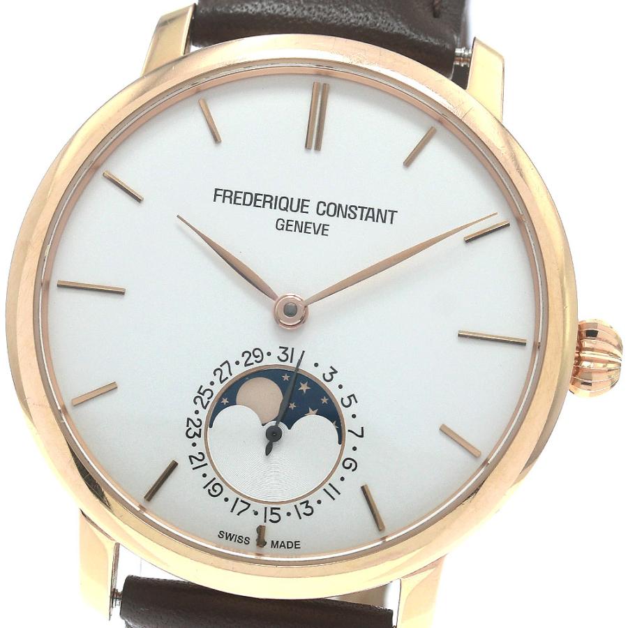 FREDERIQUE CONSTANT フレデリック・コンスタント FC-705X4S4/5/6 スリムライン ムーンフェイズ 自動巻き メンズ _880066 : CLOSER Yahoo ...