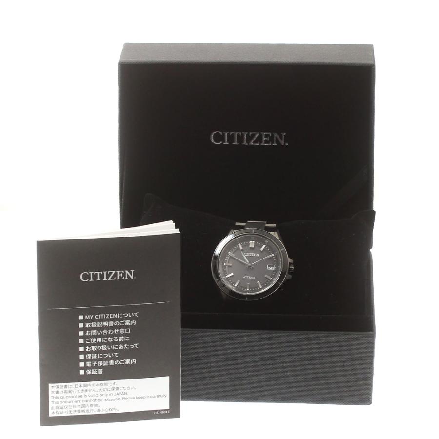 CITIZEN シチズン CB3035-72E アテッサ ACT Line デイト ソーラー電波 メンズ 極美品 箱・保証書付き_880355 ...