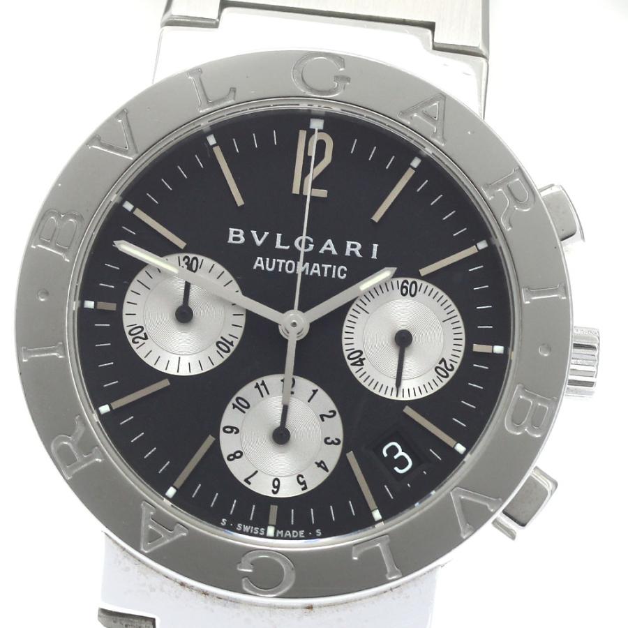 BVLGARI ブルガリ BB38SSCH ブルガリブルガリ クロノグラフ 自動巻き メンズ 保証書付き_880447 : CLOSER Yahoo!ショップ - 通販 - Yahoo!ショッピング