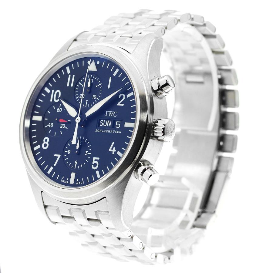 IWC SCHAFFHAUSEN IW371704 パイロットウォッチ クロノグラフ デイデイト 自動巻き メンズ 美品 _881955 ...