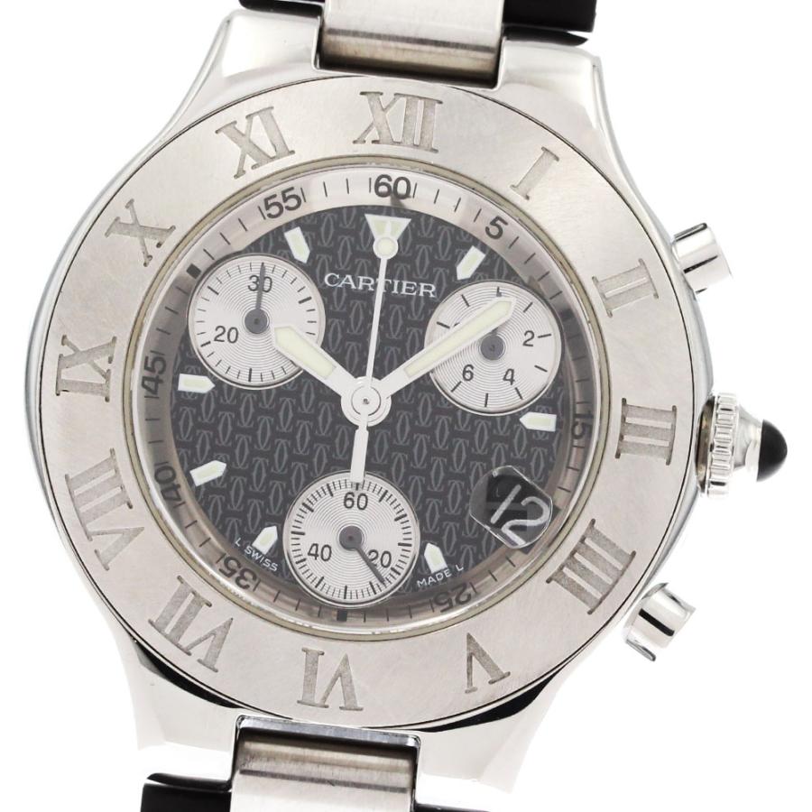Cartier カルティエ CARTIER W10125U2 クロノスカフ デイト クォーツ メンズ _882675 : CLOSER Yahoo!ショップ - 通販 - Yahoo!ショッピング