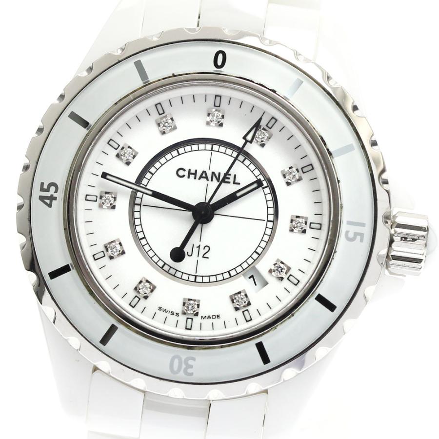 CHANEL シャネル H1628 J12 白セラミック 12Pダイヤ クォーツ レディース _883772 : CLOSER Yahoo!ショップ - 通販 - Yahoo!ショッピング