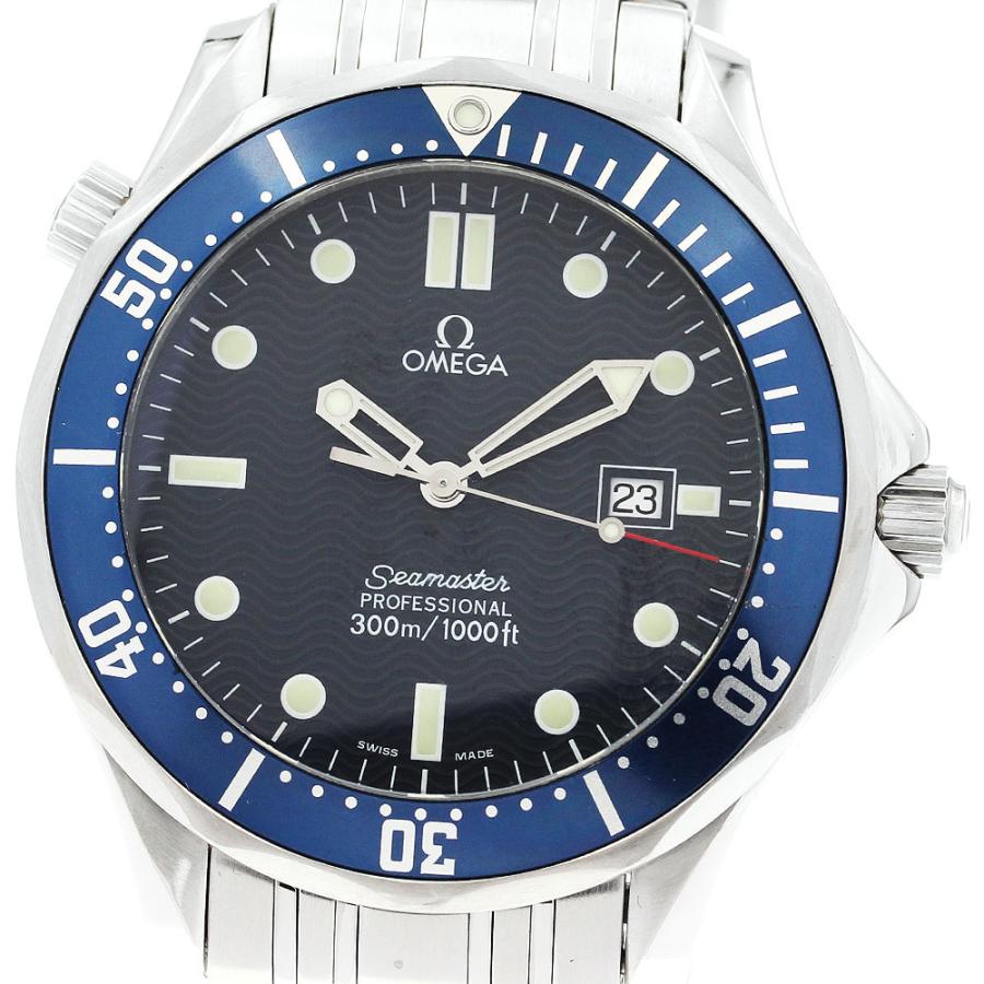 OMEGA オメガ 2541.80 シーマスター300 デイト クォーツ メンズ 良品 保証書付き_884119 : CLOSER Yahoo ...