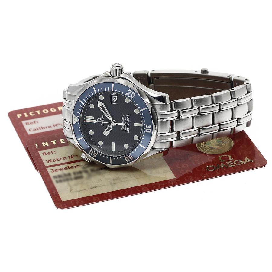 OMEGA オメガ 2561.80 シーマスター300 デイト クォーツ ボーイズ 良品 保証書付き_885015 : CLOSER Yahoo!ショップ - 通販 - Yahoo!ショッピング