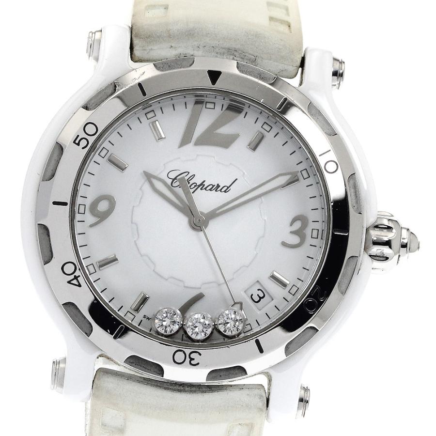 Chopard（ショパール） Chopard 28/8507 ハッピースポーツ ハッピーセラミック 3Pダイヤ クォーツ メンズ 箱付き_885131 : CLOSER Yahoo!ショップ ...