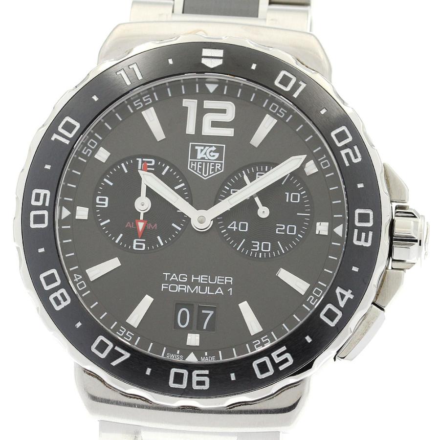TAG HEUER タグホイヤー WAU111C フォーミュラー1 グランドデイト アラーム クォーツ メンズ 良品 保証書付き_886373 ...