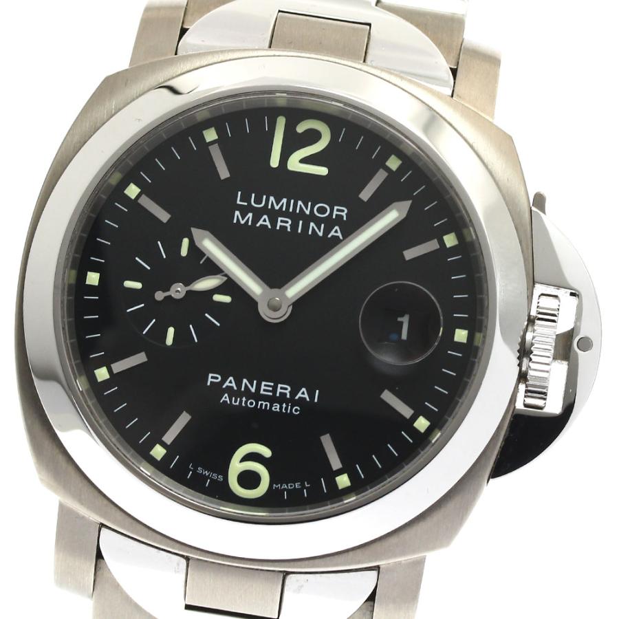 OFFICINE PANERAI パネライ PAM00165 ルミノール マリーナ スモールセコンド デイト 自動巻き メンズ 美品 箱・保証 ...
