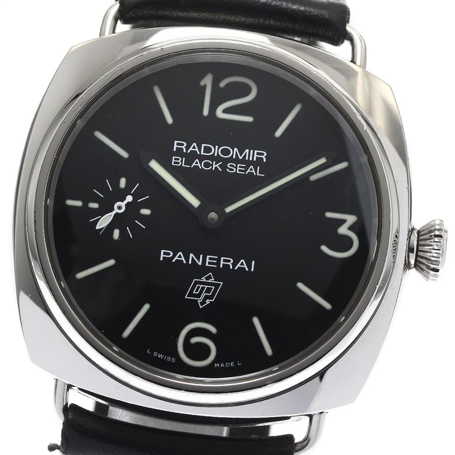 OFFICINE PANERAI パネライ PAM00380 ラジオミール ブラックシール ロゴ スモールセコンド 手巻き メンズ 保証書付き ...