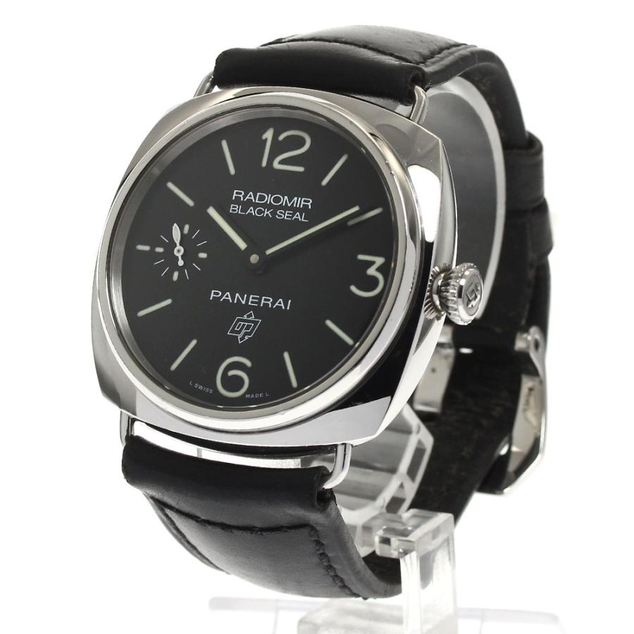 OFFICINE PANERAI パネライ PAM00380 ラジオミール ブラックシール ロゴ スモールセコンド 手巻き メンズ 保証書付き ...