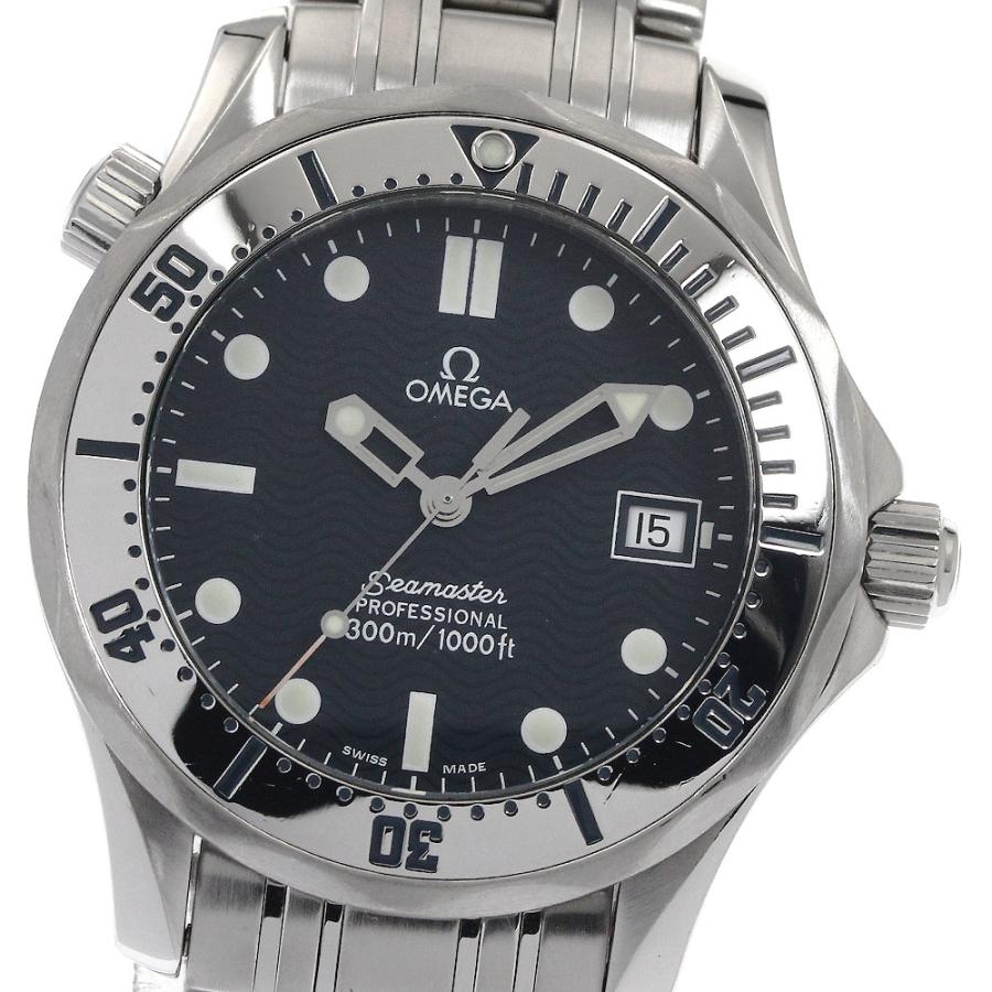 OMEGA オメガ 2562.80 シーマスター300 デイト クォーツ ボーイズ 良品 _889097 : CLOSER Yahoo!ショップ - 通販 - Yahoo!ショッピング