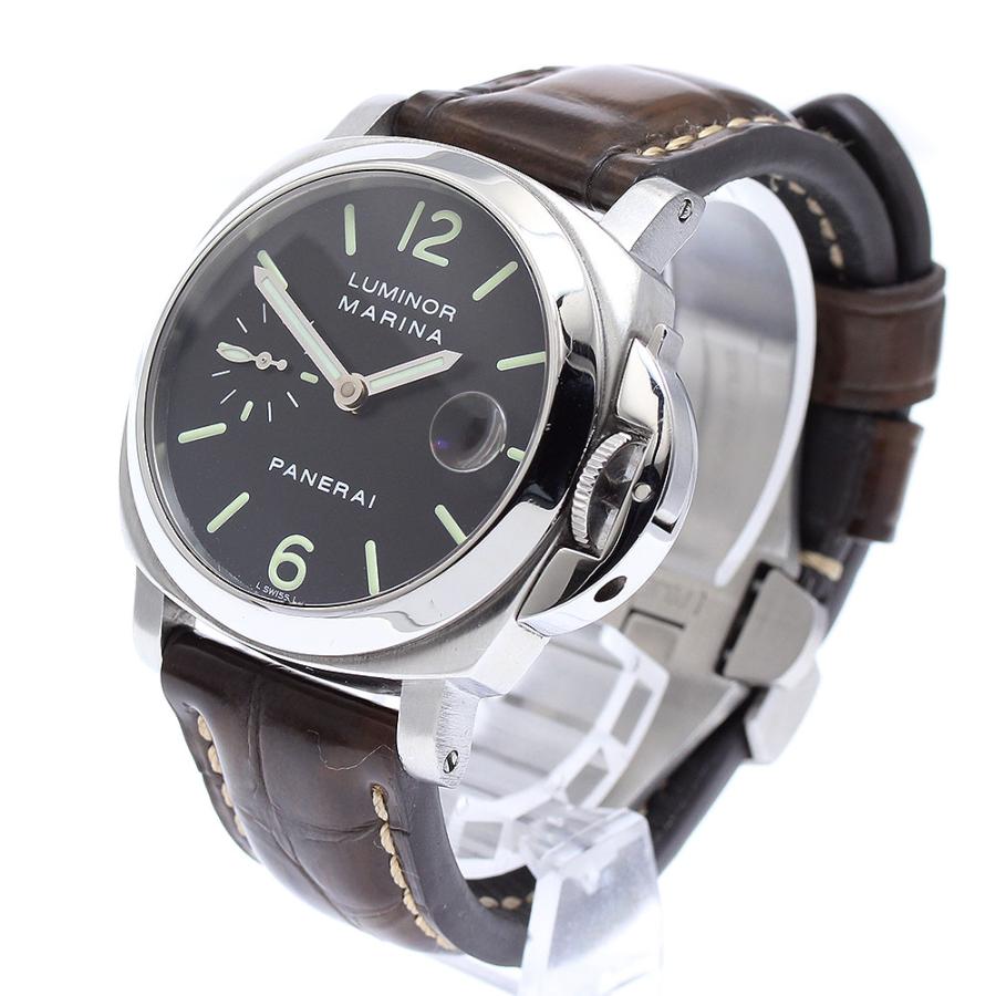 OFFICINE PANERAI パネライ PAM00048 ルミノール マリーナ スモールセコンド デイト 自動巻き メンズ _889244 ...