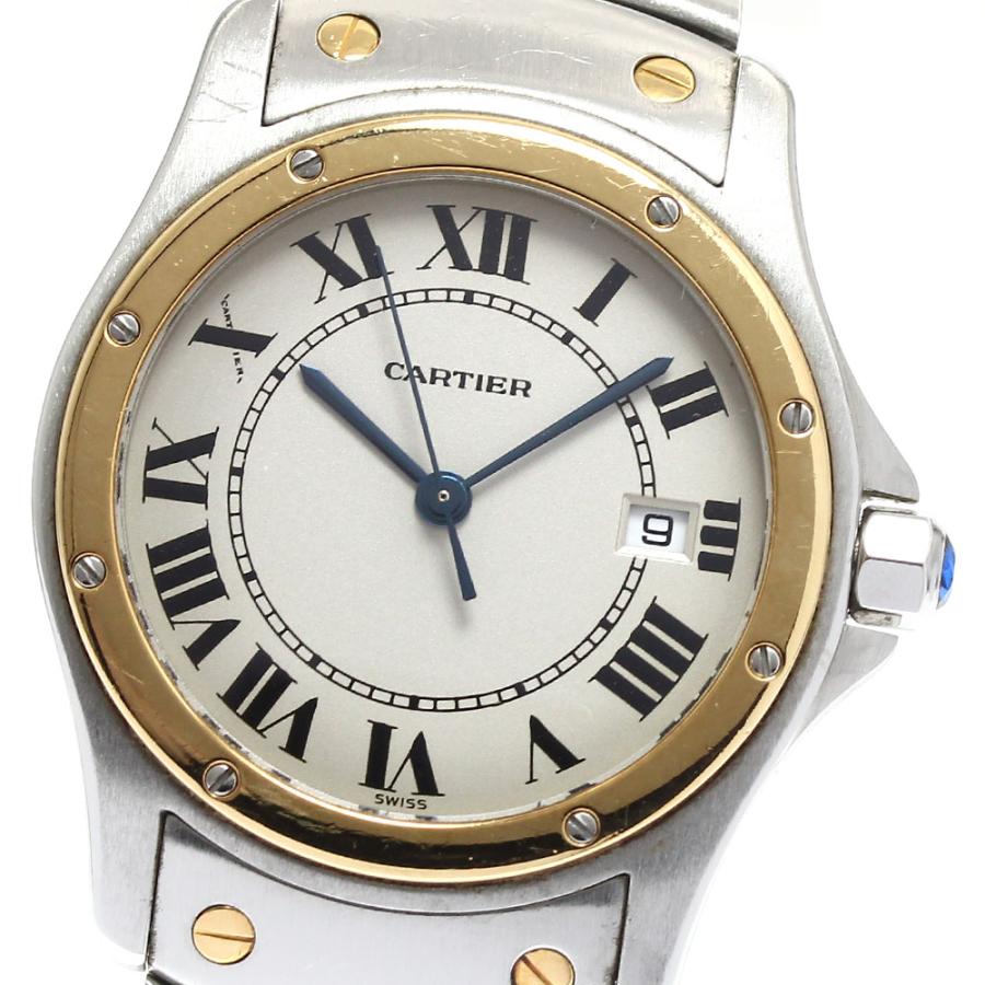 Cartier カルティエ CARTIER W20037R3 サントスロンド MM デイト クォーツ ボーイズ _890814 : CLOSER Yahoo!ショップ - 通販 - Yahoo ...