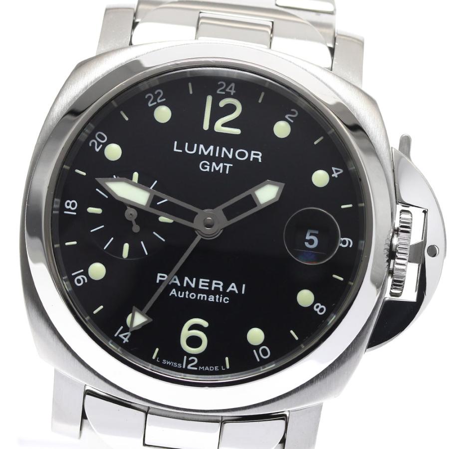 OFFICINE PANERAI パネライ PAM00160 ルミノール GMT スモールセコンド 自動巻き メンズ 美品 _891252 ...