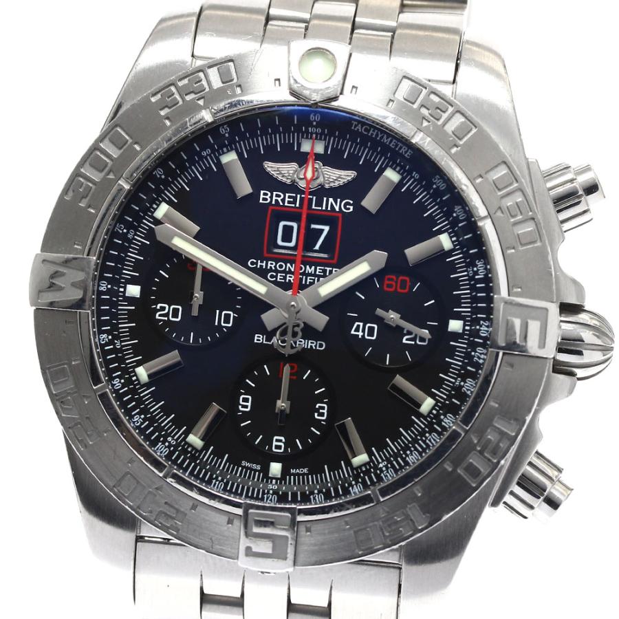 ブライトリング（BREITLING） BREITLING A44360 クロノマット ブラックバード デイト クロノグラフ 自動巻き メンズ ...