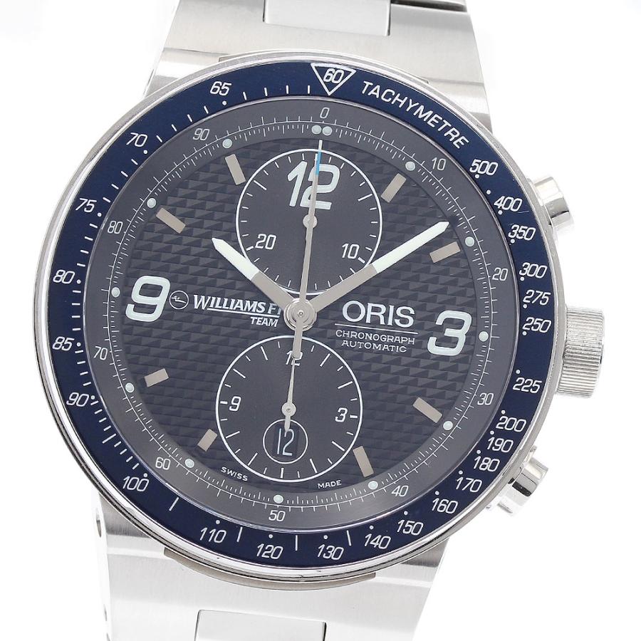 ORIS オリス 01 673 7563 4184 ウィリアムズF-1チーム デイト クロノグラフ 自動巻き メンズ 美品 箱・保証書付き_894220 : CLOSER Yahoo!ショップ ...