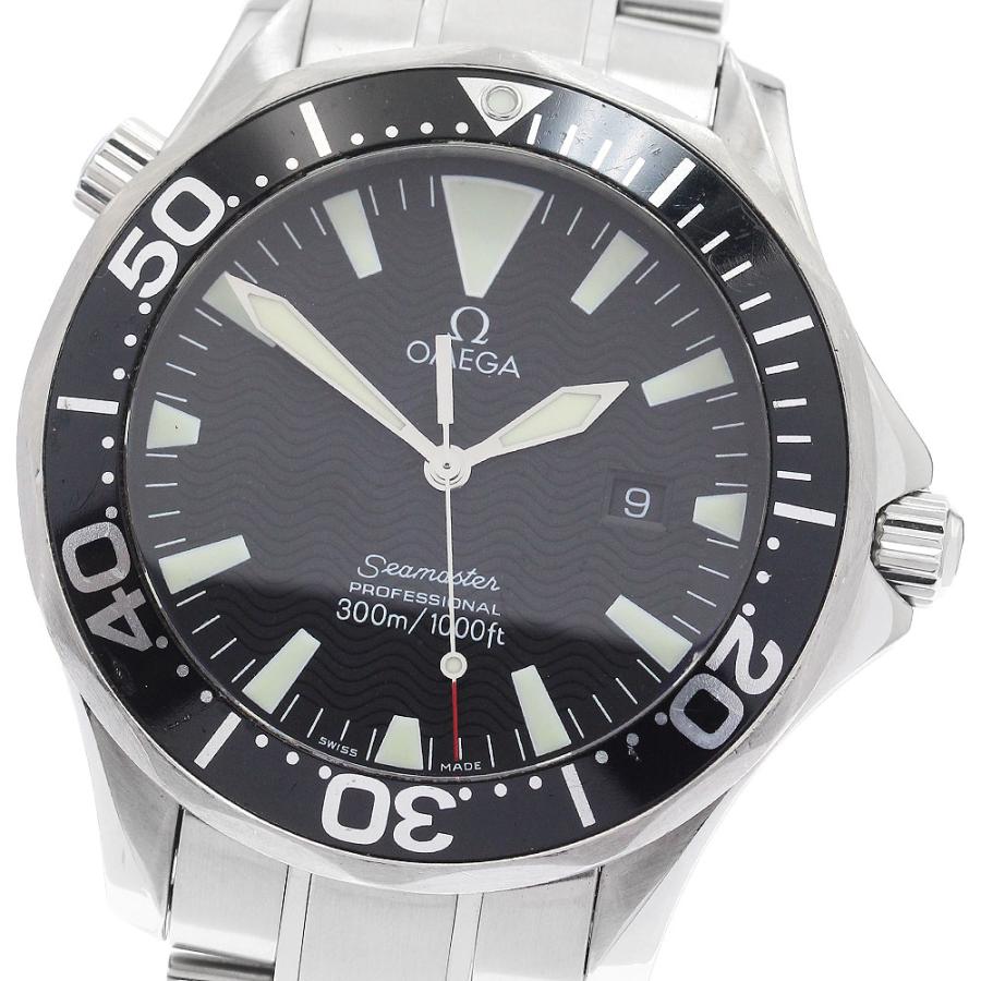 OMEGA オメガ 2264.50 シーマスター300 デイト クォーツ メンズ 保証書付き_894316 : CLOSER Yahoo!ショップ - 通販 - Yahoo!ショッピング