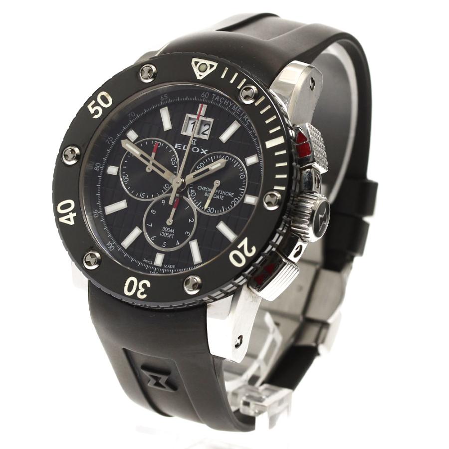 EDOX エドックス 10012-3N-NIN クラスワン クロノオフショア ビックデイト クロノグラフ クォーツ メンズ 良品 _895148 : CLOSER Yahoo!ショップ ...