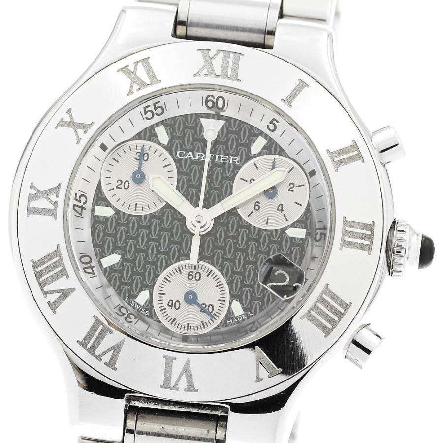 Cartier カルティエ CARTIER W10172T2 クロノスカフ デイト クォーツ メンズ _896208 : CLOSER Yahoo!ショップ - 通販 - Yahoo!ショッピング