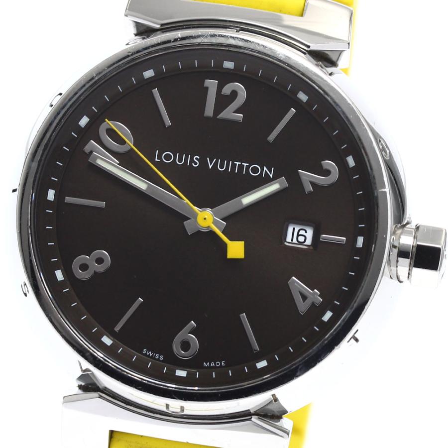 LOUIS VUITTON（ルイ・ヴィトン） LOUIS VUITTON Q1111 タンブール デイト クォーツ メンズ _896226 ...