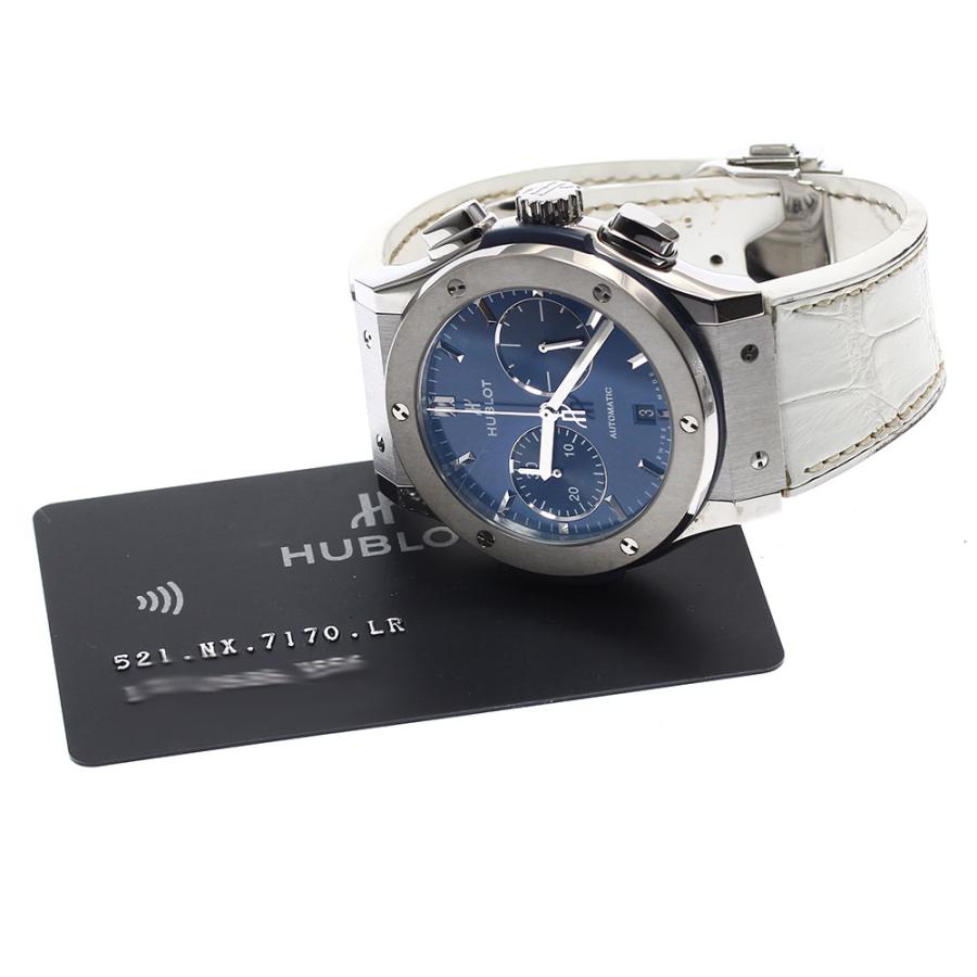 HUBLOT ウブロ 521.NX.7170.LR クラシックフュージョン デイト クロノグラフ 自動巻き メンズ 保証書付き_896305 ...