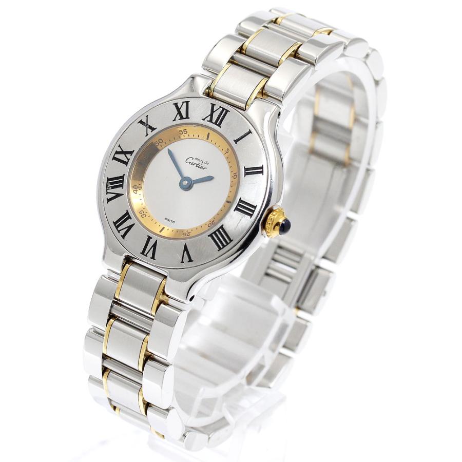 Cartier（カルティエ） CARTIER W10075R6 マスト21 SM クォーツ レディース _896346【ev10 ...