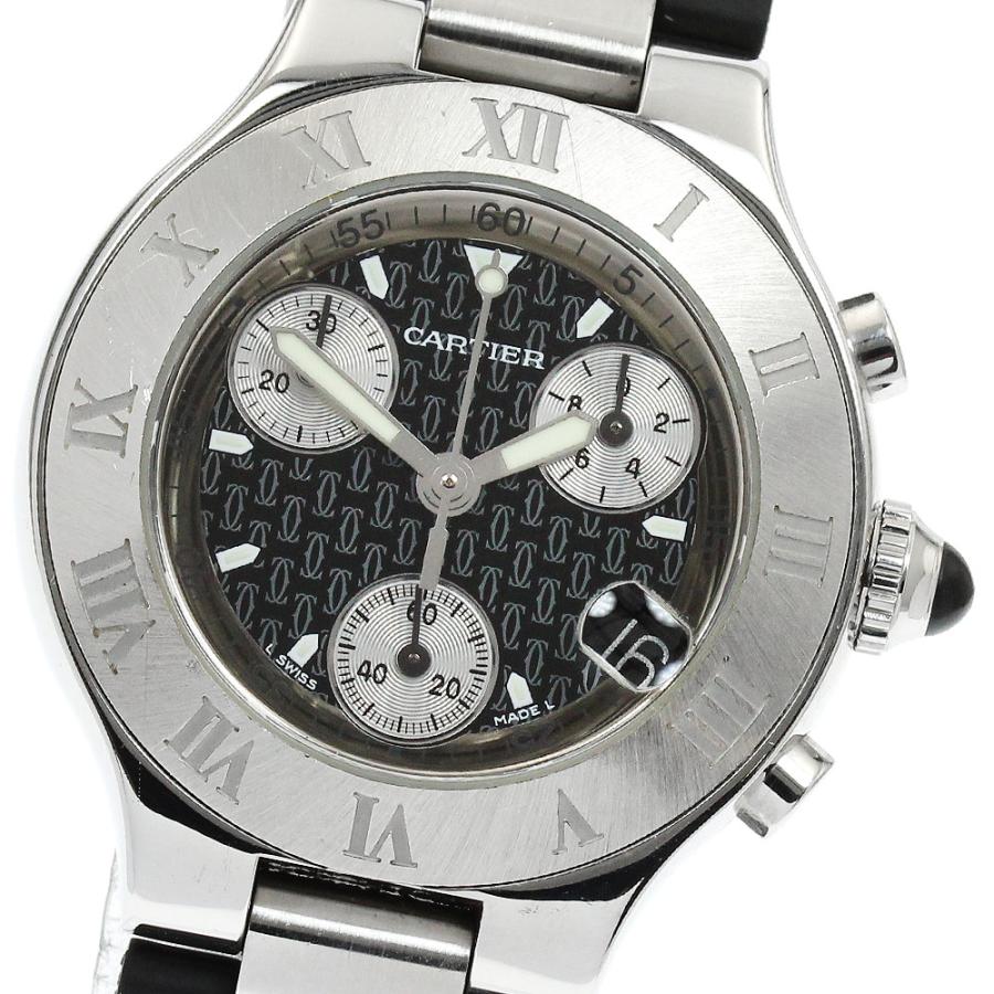 Cartier カルティエ CARTIER W10198U2 クロノスカフ デイト クォーツ レディース _896711 : CLOSER Yahoo!ショップ - 通販 - Yahoo!ショッピング