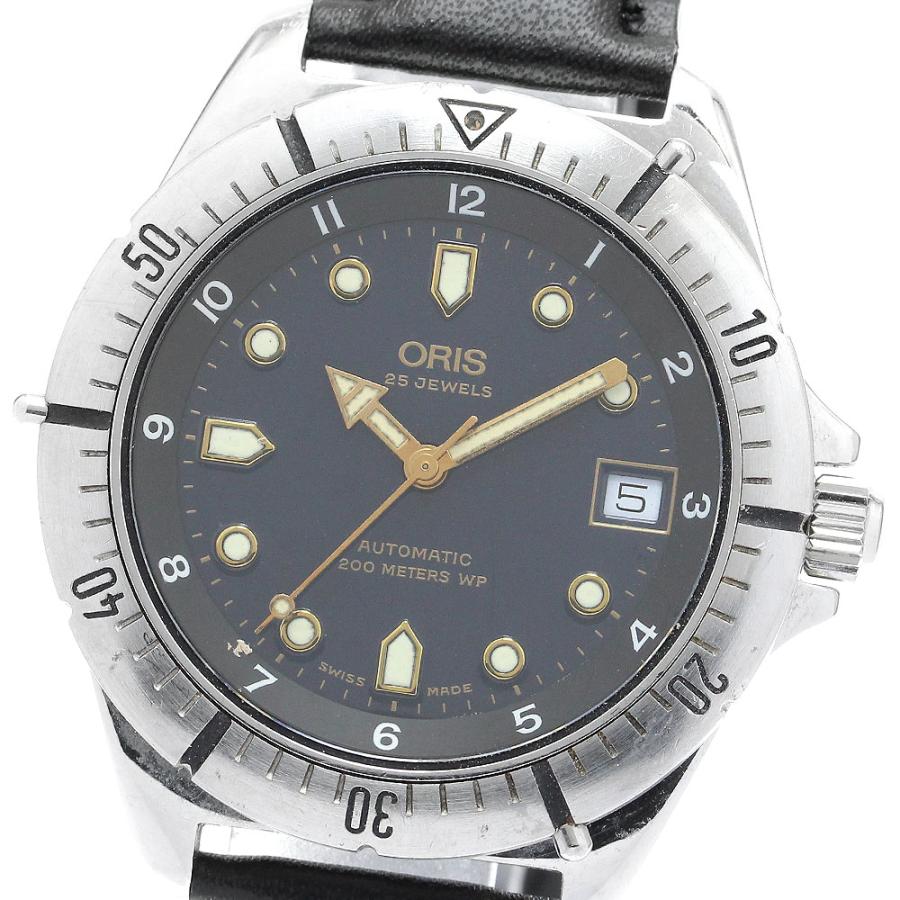ORIS オリス 7401 クラシック スポーツダイバー デイト 自動巻き メンズ _896804 : CLOSER Yahoo!ショップ - 通販 - Yahoo!ショッピング