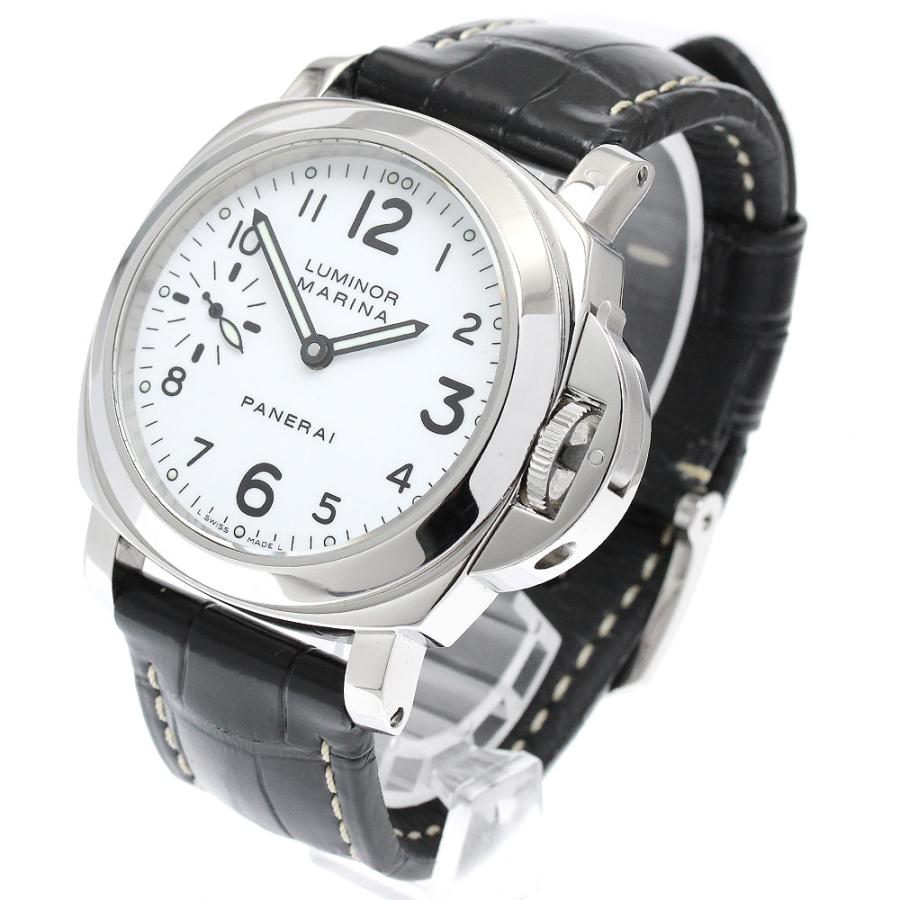 OFFICINE PANERAI パネライ PAM00113 ルミノールマリーナ スモールセコンド 手巻き メンズ 良品 箱・保証書付き ...