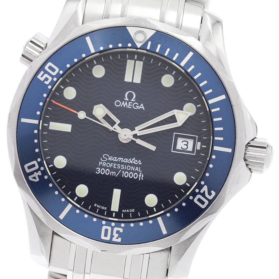 OMEGA オメガ 2561.80 シーマスター300 デイト クォーツ ボーイズ _897290 : CLOSER Yahoo!ショップ - 通販 - Yahoo!ショッピング