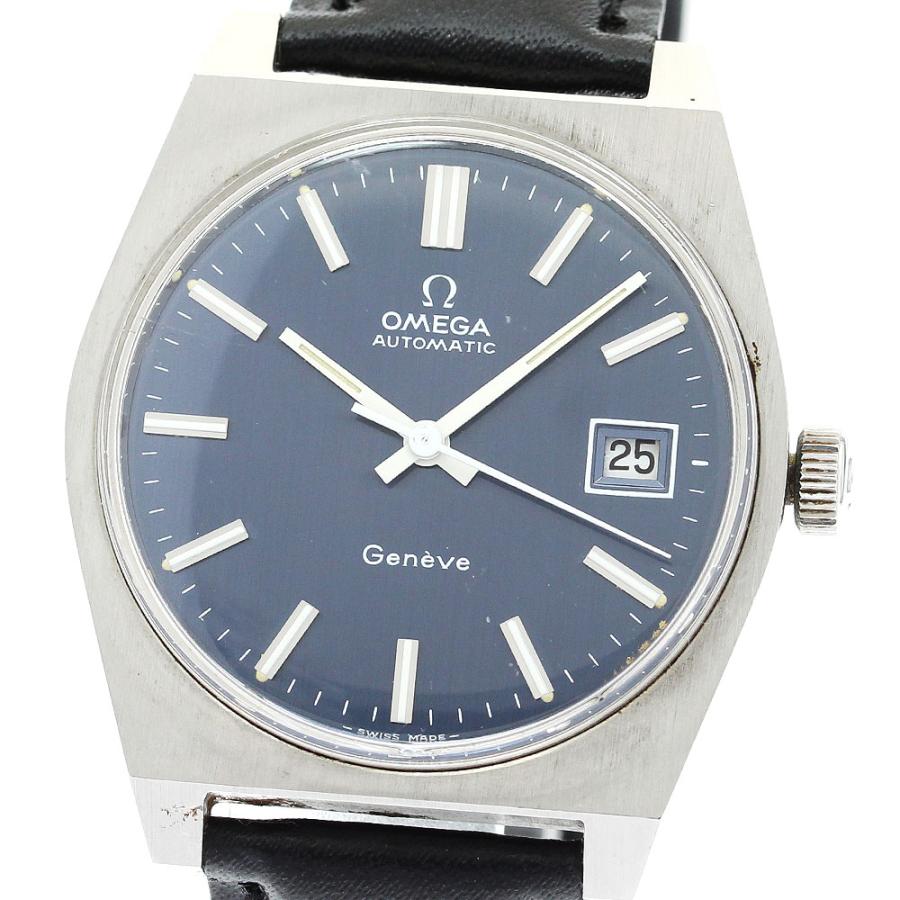 OMEGA オメガ 166.0118 ジュネーブ デイト Cal.1481 自動巻き メンズ _898025 : CLOSER Yahoo!ショップ - 通販 - Yahoo!ショッピング