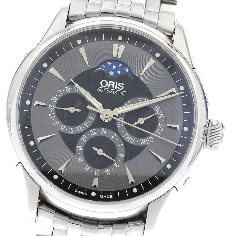 ORIS オリス 7592 アートリエ コンプリケーション ムーンフェイズ デイデイト 自動巻き メンズ 保証書付き_899835 : CLOSER Yahoo!ショップ - 通販 ...