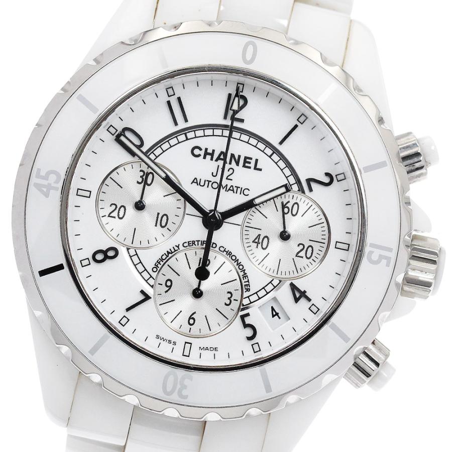 CHANEL シャネル H1007 J12 白セラミック デイト クロノグラフ 自動巻き メンズ _899924 : CLOSER Yahoo!ショップ - 通販 - Yahoo!ショッピング