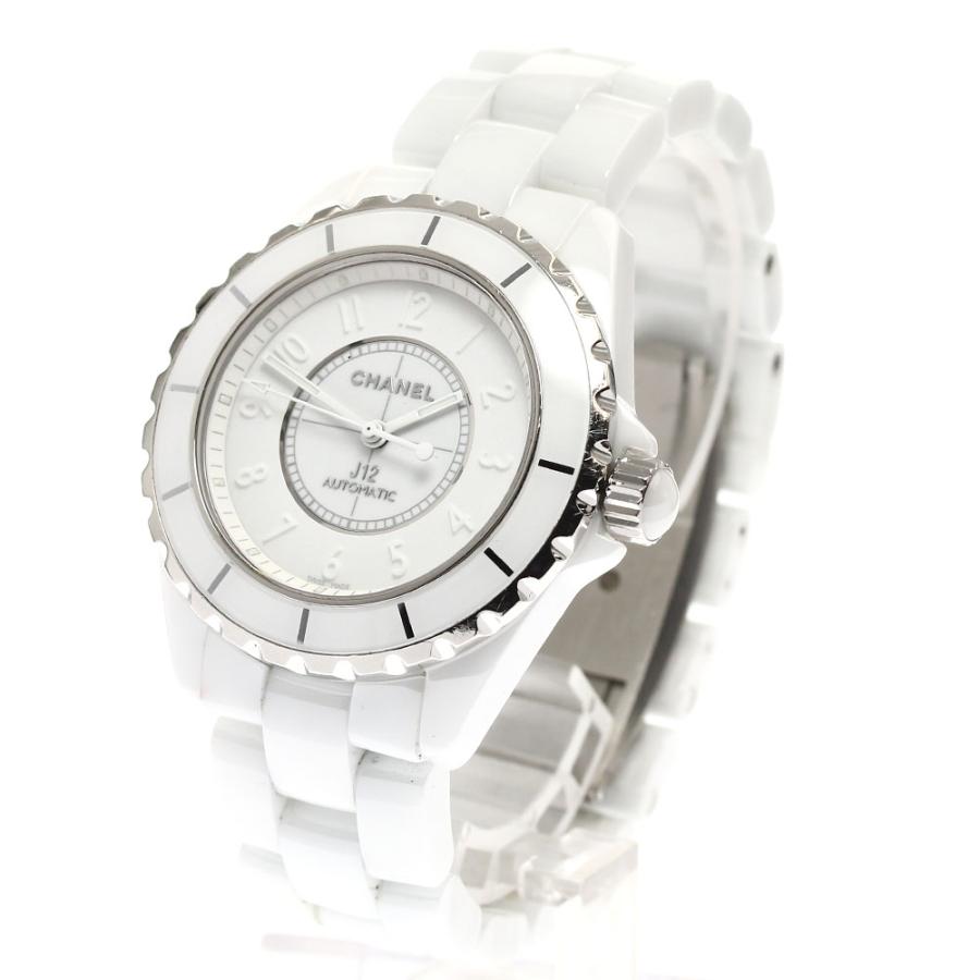 CHANEL（シャネル） ベルト訳あり CHANEL H3443 J12 ホワイトファントム 自動巻き メンズ 保証書付き_899925 ...