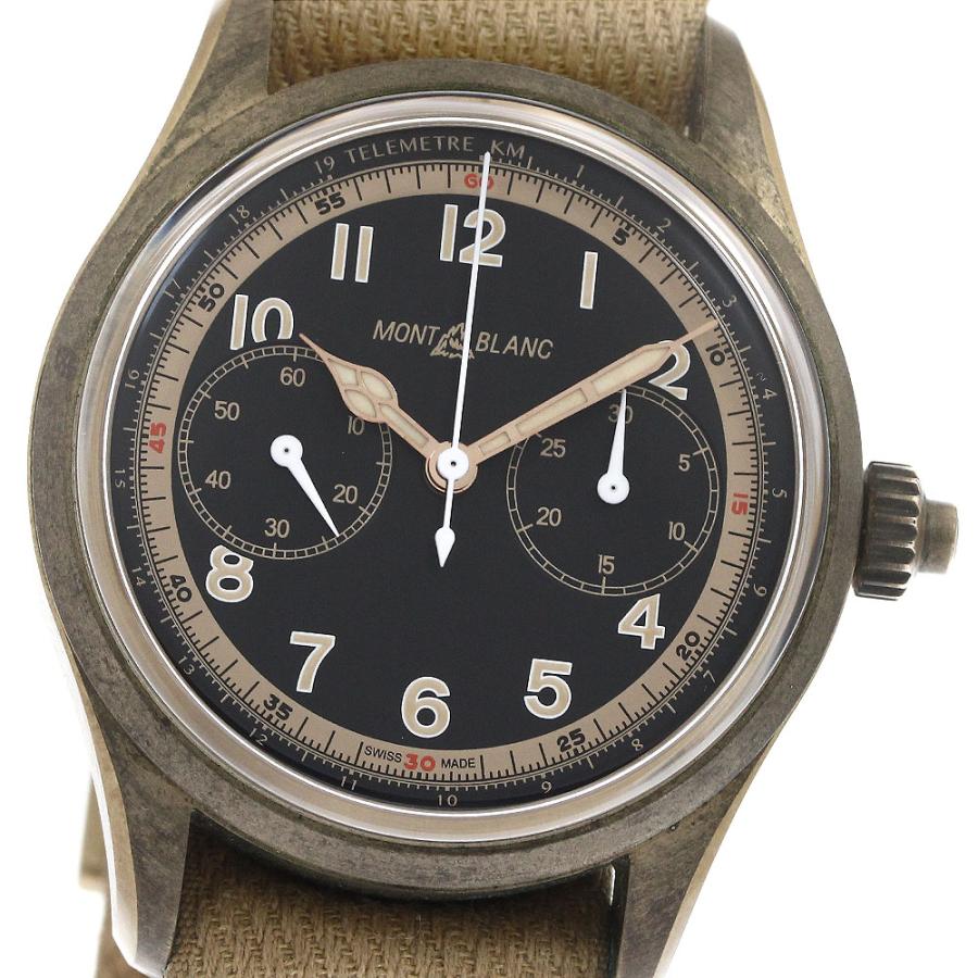 MONTBLANC（筆記具、時計） モンブラン MONTBLANC 125583 1858 モノプッシャークロノグラフ リミテッドエディション 自動巻き メンズ 箱・保証書付き_900227 ...