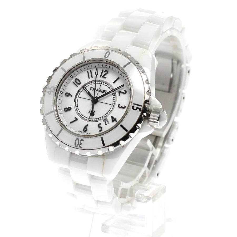CHANEL（シャネル） CHANEL H0968 J12 33mm 白セラミック デイト クォーツ レディース _902452 ...