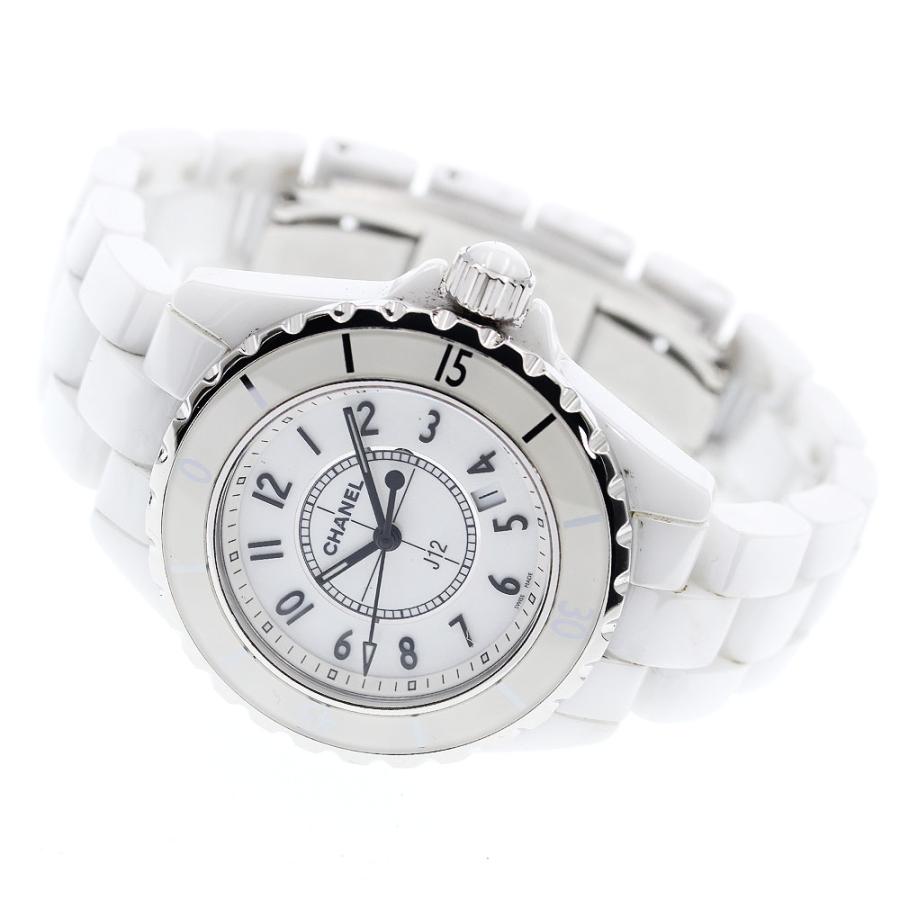 CHANEL（シャネル） CHANEL H0968 J12 33mm 白セラミック クォーツ レディース 保証書付き_902919 ...