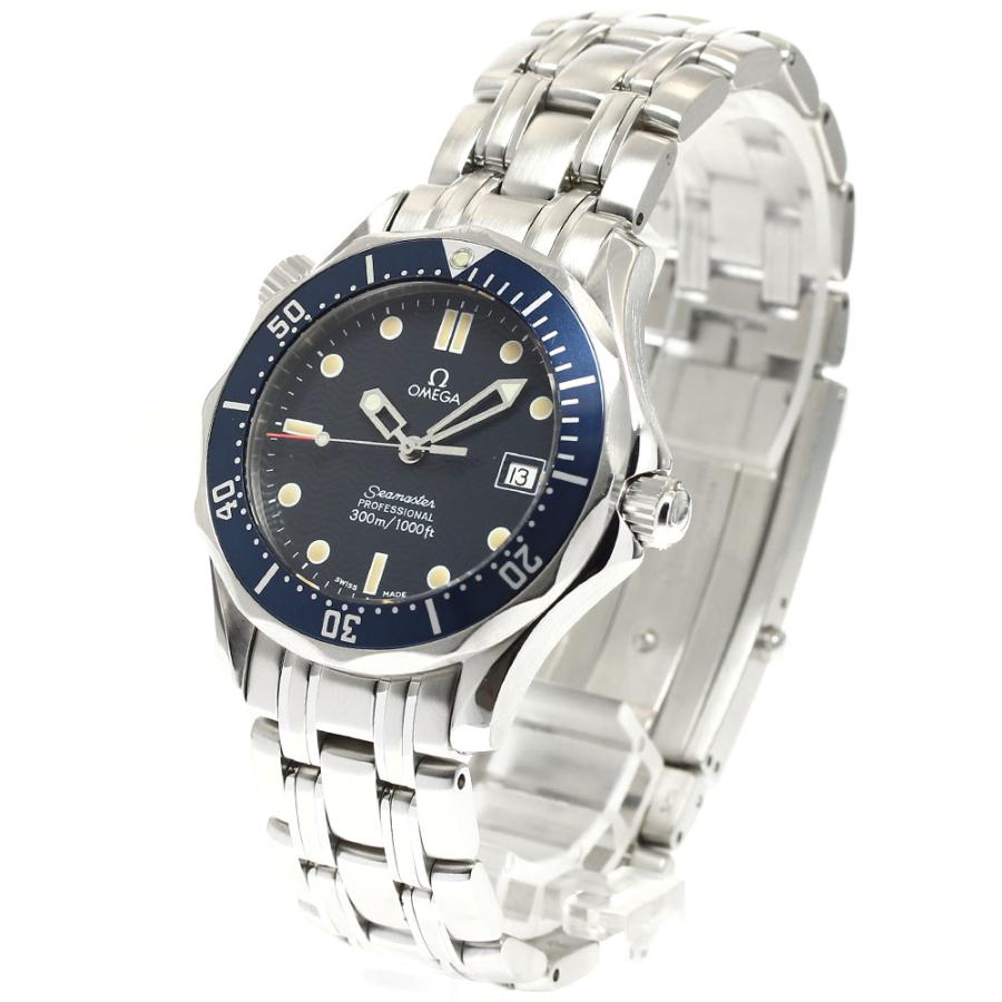 OMEGA オメガ 2561.80 シーマスター300 デイト クォーツ ボーイズ _906106 : CLOSER Yahoo!ショップ - 通販 - Yahoo!ショッピング