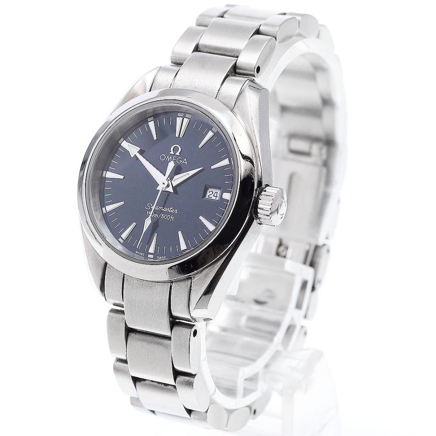 OMEGA オメガ 2577.50 シーマスター アクアテラ デイト クォーツ レディース _906228 : CLOSER Yahoo!ショップ - 通販 - Yahoo!ショッピング